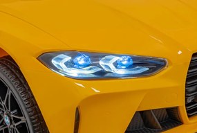 Elektrické autíčko BMW M4 žluté