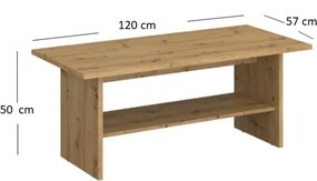 Konferenční stolek 120 dub artisan Ayson