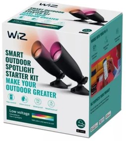 WiZ -SADA 2x LED RGBW Stmívatelné venkovní svítidlo SPOT LED/10W/230V IP65 Wi-Fi