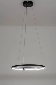 Závěsné designové LED svítidlo Troi Black Plus