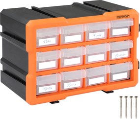 Organizér na drobné díly MW1812 29,5x16x19,5cm 24 přihrádky