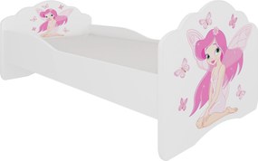 ADRK Furniture Postel s matrací CASIMO GIRL WITH WINGS 160x80 CH-Cas- Girl-Wings-160-E020