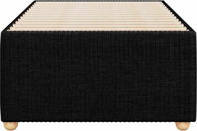 Rám postele bez matrace černá 80 x 200 cm textil 3284895