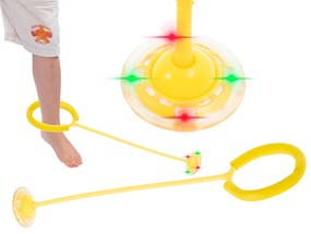 Creative Corner Hula hop noha skákací míč svítící LED žlutá