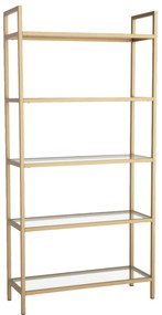 KALUNE DESIGN Kovová knihovna GLAMP zlatá 552NOS1304