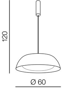Rustikální lustr Lenox 60 stmívatelný