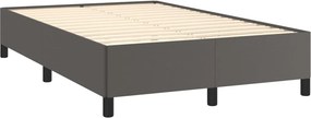 Rám postele bez matrace šedý 120x190 cm umělá kůže 3269649