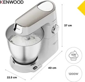 Kenwood Titanium Chef Baker XL bílá / Kuchyňský robot / 1200 W / 7 l /