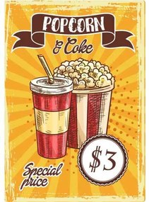 Cedule Restaurace menu - Popcorn &amp; Coke