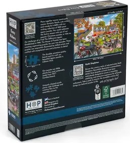 HOP Puzzle Jezdci / 1000 dílků / nepravidelné dílky / plakát A3