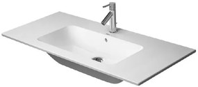 Duravit ME by Starck - Umyvadlo nábytkové 103x49 cm, bez otvoru pro baterii, s WonderGliss, alpská bílá 23361000601