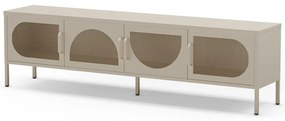 Krémový TV stolek 180x50 cm Tayra – Marckeric