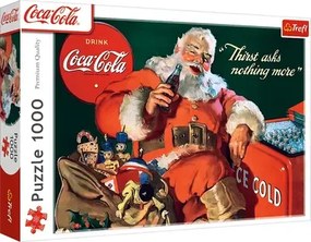 TREFL Puzzle Coca-Cola: Dárky od Santa Clause / 1000 dílků / 68,3 x 48