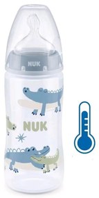 Kojenecká láhev NUK FC+Temperature Control 300 ml BOX-Flow Control savička blue