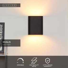 Lucide 12222/02/30 - Nástěnné svítidlo OVALIS 2xE14/9W/230V