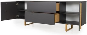 TENZO Komoda BIRKA antracit 78x216cm 9002806634