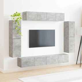 Televizní skříň 8 ks Betonově šedá 3409144