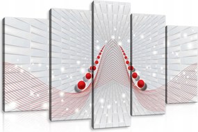 Obraz 100x60 Abstrakce dynamika pohyb futurismus moderní energie symetrie