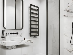 Hopa Glasgow koupelnový radiátor 600 x 1250 mm středové připojení černá RADGLA601331SP