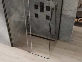 Mexen Omega sprchový kout 120x100cm, 8mm sklo, černý profil-čiré sklo, 825-120-100-70-00