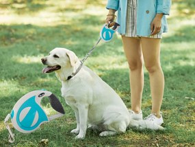 Verk Group Automatické vodítko 5 m silné pro psa do 20 kg se zámkem silné dlouhé