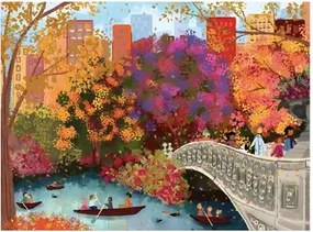 GALISON Puzzle Podzim na mostě Bow Bridge / 1000 dílků / od 8 let