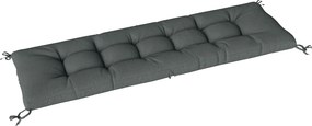 Outsunny Polštářek z palety Odnímatelný sedák s upevňovacími popruhy Polštářek z palety pro většinu lehátek 198x65x13cm Tmavě šedý