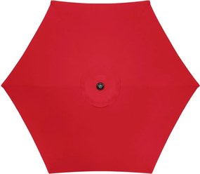 Zahradní slunečník 250 cm, červený SPRINGOS SUNNY GU0032
