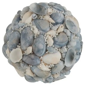 Malá modrá koule z mušlí Clair S - Ø 7,5 cm