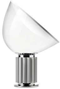 Flos F6607004 Taccia LED, designová lampa se stmívačem, 28W LED 2700K, PMMA/anodizovaná stříbrná, výška 64,5cm