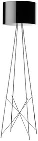 Flos F5921030 Ray F2, stojací lampa s černým širmem a stmívačem, 1x205W E27, výška 171 cm