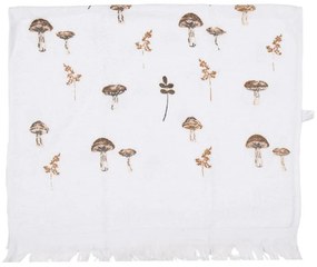 Bílý kuchyňský froté ručník s houbičkami Little Forest Jewels - 40*66 cm