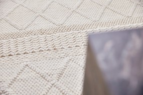 Diamond Carpets India, Ručně vázaný kusový koberec Geneva DE 7951 White Mix, 80x150, bílá, ložnice