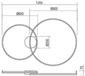 Světla a lustry REDO GROUP Redo ORBIT designové stropní svítidlo 01-3312/LED 88W/CCT 3000K/4000K/bílá barva