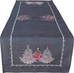 Ubrus Vánoční stromečky 40 × 85 cm