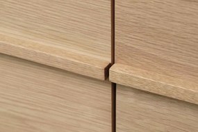 Designová komoda Zayleigh 140 cm vzor dub