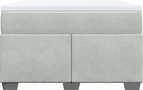 Box spring postel s matrací světle šedá 120 x 200 cm samet 3285275