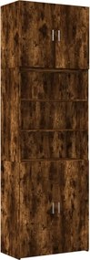 Skříň highboard kouřový dub 80 x 42,5 x 249 cm kompozitní dřevo 3281361