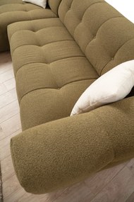 Atelier del Sofa Rohová sedací souprava Cady 3 Seater Left - Khaki, Khaki