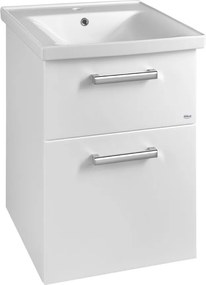 Aqualine Aqualine, VEGA umyvadlová skříňka 50cm, 2xzásuvka, bílá, VG053