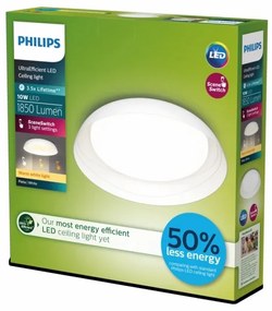 Philips - LED Stmívatelné stropní svítidlo FLETA LED/10W/230V 2700K bílá