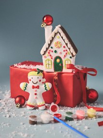 Sinsay - DIY sada na malování sádrových figurek: perníček a domeček - vícebarevná