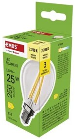Emos lighting LED žárovka Filament Mini Globe / E14 / 1,8 W (25 W) / 250 lm / teplá bílá 1525731251