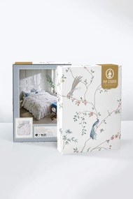 Pip Studio perkálové povlečení Bamboo Blossom bílý 140x200 + 70x90 cm (Kvalitní perkálové povlečení na jednolůžko v dárkovém boxu)