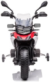 Dětská elektrická motorka BestBerg BBCC-80R – BMW F 850 GS / nosnost 30 kg / Li-Ion baterie / červená