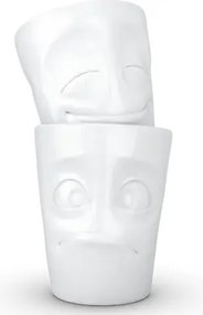 FIFTYEIGHT Vergnügt  Verdutzt bílá / Hrnek / 350 ml