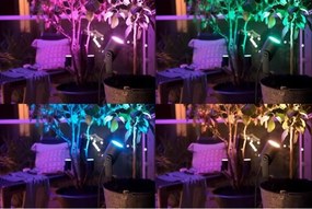 PH 17428/30/P7 Hue LED White and Color Ambiance Venkovní spotové zemní/ nástěnné svítidlo Philips Lily 17428/30/P7 černé s adaptérem - PHILIPS HUE (915005671701)