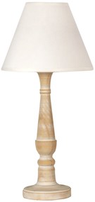 CLX Vintage stolní lampa TRIESTE, 1xE14, 40W, bílá 41-80724