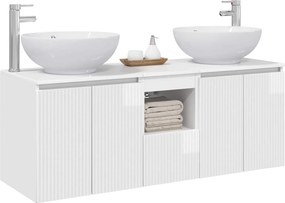 Sada koupelnových skříněk 3 ks Bílá s vysokým leskem 3405701