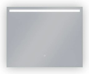 Erga Scarlet, obdélníkové LED zrcadlo 100x80cm, 690 lm, 3 barvy světla, přední osvětlení, ERG-V01-128-1080-00